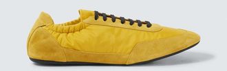 Prada Sneakers Collapse aus Re-Nylon mit Veloursleder