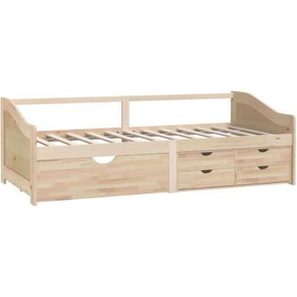 vidaXL Tagesbett 3-Sitzer mit Schubladen Massivholz Kiefer 90x200 cm Vidaxl