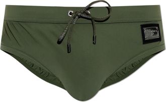 Dolce & Gabbana Homme, Maillots de bain, Vert, Taille: M Slip de bain