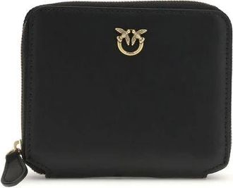 Pinko Pinko, Femme, Accessoires, Noir, Taille: ONE Size Bos Taurus Wallet