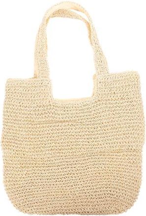 Beaupretty Sac Bandouli&egrave;re Femme &eacute;t&eacute; Paille Tiss&eacute;e Main Sac Fourre-tout L&eacute;ger pour Plage Shopping et Sorties Style Boh&egrave;me &Eacute;l&eacute;gant et Multifonctionnel