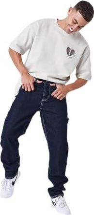 Project X Paris Jeans Regular Couture contrasté Bleu 31US