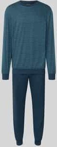 Schiesser Regular Fit Pyjama-Set aus reiner Baumwolle
