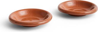HAY Assiettes creuses en terracotta Barro - Set de 2, Rui Pereira Hay