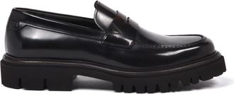 Baldinini Mocassins en cuir bross&eacute; - Homme - Chaussures - Brun - Taille: 42 1/2 EU