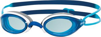 Zoggs Fusion Air Schwimmbrille Erwachsene, Herren und Damen - Komfort-Air-Dichtung, Antibeschlag, UV-Schutz, Weites Sichtfeld, Nasensteg Austauschbar, Blaue