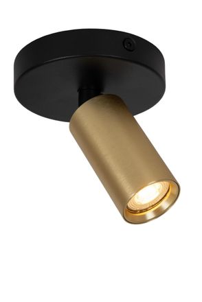 Lucide RITMO - Deckenstrahler - &Oslash; 10 cm - 1xGU10 (MR11) - Mattes Gold/Messing