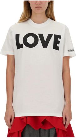 Moschino T-Shirt - - Tops - Damen - Wei&szlig; - M