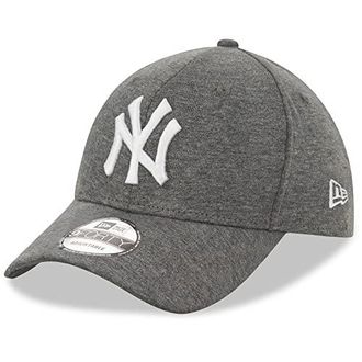 New Era New York Yankees Jersey Cap Modell 9Forty verstellbarer Strapback-Verschluss MLB Baseball Grau - One-Size