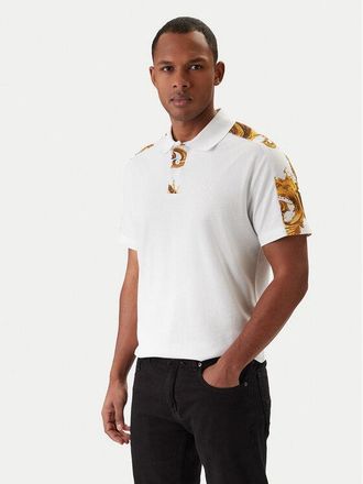Versace Jeans Couture Poloshirt 80GAG6R1 JS549 Wei&szlig; Regular Fit