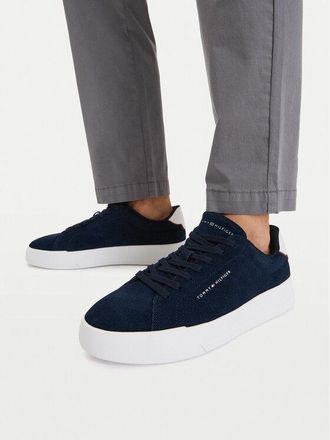 Tommy Hilfiger Sneakers Th Court Core Suede FM0FM05716 Dunkelblau
