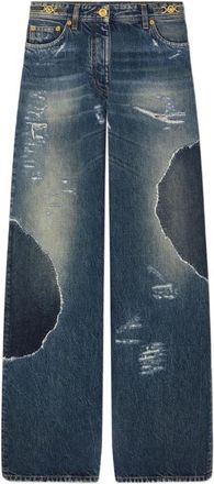 Versace Femme, Jeans, Bleu, Taille: W26 Wide Jeans