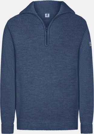 Hanseheld Troyer Hanseheld Merino Jeans Blau GOTS