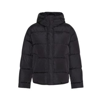 Max Mara Wasserabweisende Daunenjacke aus technischem Taft - - Jackets - Damen - Schwarzk - M