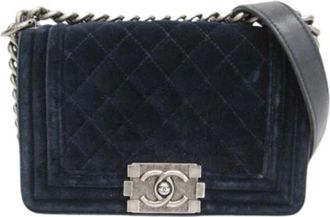 Chanel Sac &agrave; bandouli&egrave;re &agrave; cha&icirc;ne Pre-owned - Femme - Pre-owned - Bleu - Taille: ONE Size