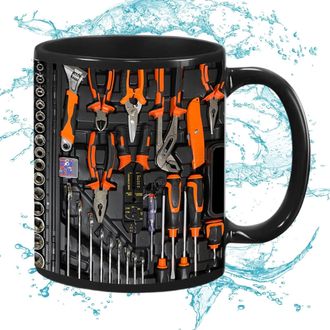 Generic Mechaniker-Werkzeug-Kaffeetasse - 350 ml Keramik-Werkzeug-Kaffeetasse, Mechaniker-Werkzeugkasten-Kaffeetasse | Tasse, neuartige Kaffeetassen aus Keram