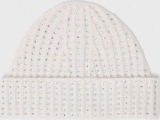 Maje Wollm&uuml;tze Mit Strass - Ecru - Maje