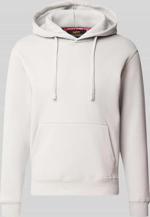 Alpha Industries Relaxed Fit Hoodie aus Baumwoll-Mix mit Label-Detail