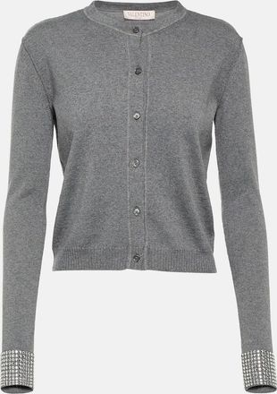 Valentino Verzierter Cardigan aus Schurwolle