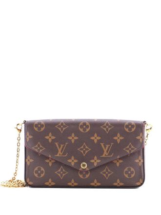 Louis Vuitton Felicie Pochette Monogram Canvas-Umh&auml;ngetasche - Braun