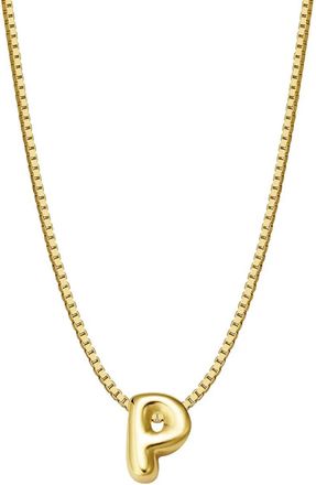 Glanzst&uuml;cke M&uuml;nchen Halskette - Sterling Silber Halskette Buchstabe P - Gr. unisize - in Gold - f&uuml;r Damen