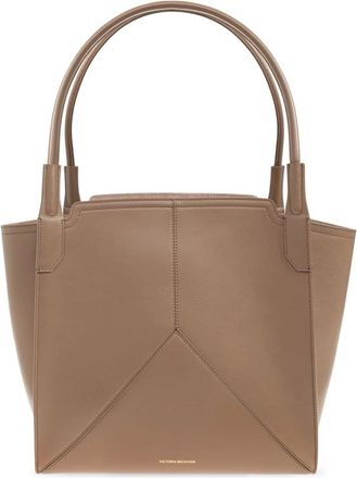 Victoria Beckham Femme, Sacs, Brun, Taille: ONE Size Shopper Leather Bag