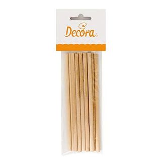 Decora 9280122 12ER-PACK RUNDE LOLLIPOPSTÖCKE Ø 6 X 160 MM
