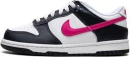 Nike Nike Dunk Low (GS) Baskets Enfants et Gar&ccedil;ons, Blanc noir fuchsia, 38.5 EU
