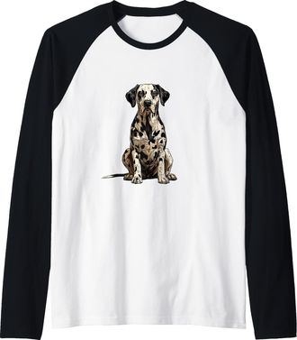 Whyitsme Design Dalmatiner Hund Illustration Raglan
