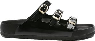 Birkenstock Florida Fresh Sandalen mit Dreifachschnalle - Schwarz