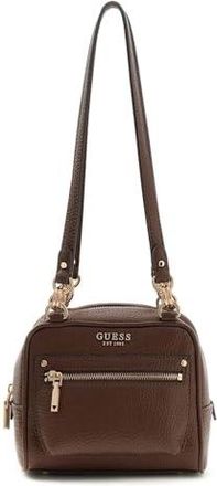 Guess sac &agrave; &eacute;paule Marsha Box Shoulder Bag Espresso brun