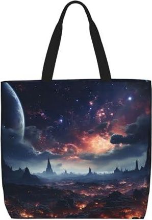 Generic &Eacute;toiles Spatiales Sac A Main Femme D&eacute;contract&eacute; Sacs Pliable Sac &Agrave; Bandouli&egrave;re Pour Gym Voyage Travail