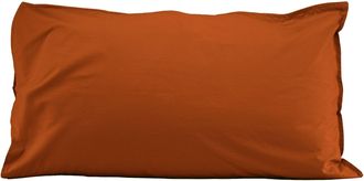 Fazzini Paar Kissenbezüge mit 4 Volants aus reinem Baumwollperkal 200 TC, sehr hohe Qualität, Art. Arianna 52 x 82 cm (Kupfer 296)