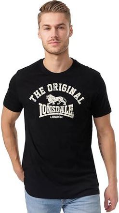 Lonsdale Homme T-shirt Regular Fit Original T shirt, Noir, XL EU