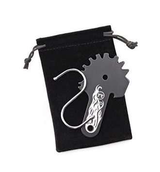 Outset 76488 Universal Grillrostschaber und Reinigungswerkzeug f&uuml;r Verschiedene Gittergr&ouml;&szlig;en, 1 EA, schwarz