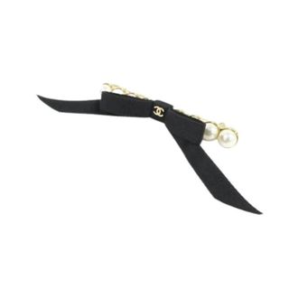 Chanel Barrette &agrave; perles Pre-owned - Femme - Pre-owned - Noir - Taille: ONE Size