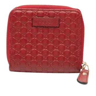 Gucci Portefeuille zipp&eacute; doccasion - Femme - Pre-owned - Rouge - Taille: ONE Size