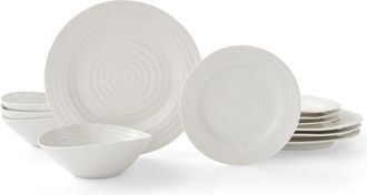 Portmeirion Home & Gifts Sophie Conran Tafelservice, Porzellan, (Weiß, 27,9 x 27,9 x 2,5 cm)