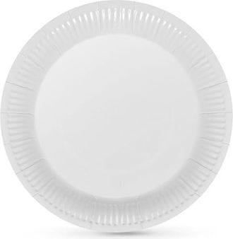 Algon Einwegteller, Größe 23 cm, robust und umweltfreundlich, ideal für Partys, Veranstaltungen und Versammlungen, 180 Stück