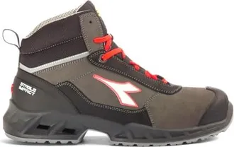 Diadora Utility Chaussures de s&eacute;curit&eacute; Hautes Shark Stab IMP Leat S3S FO SR SC ESD - Noir/Rouge Fluo 41 - Chaussures de s&eacute;curit&eacute;