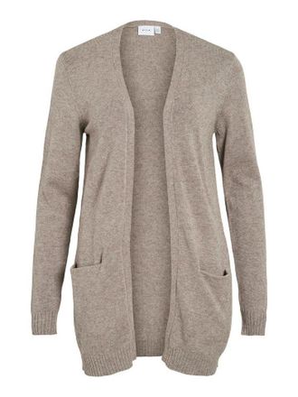 Vila Cardigan Feinstrick Basic Cardigan Stretch mit Taschen VIRIL VIRIL OPEN L/S KNIT CARDIGAN - NOOS