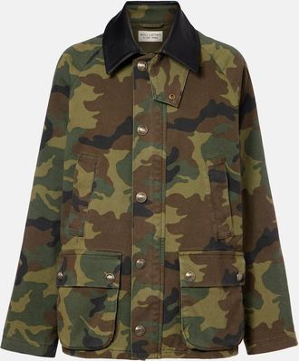 Nili Lotan Jacke Andrew aus Baumwolle mit Leder