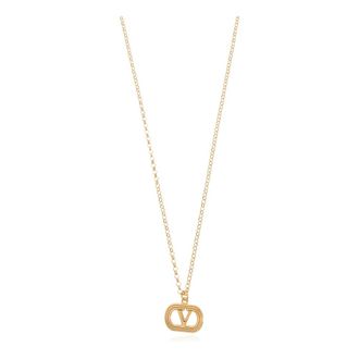 Valentino Garavani Ovalette Anh&auml;nger Halskette - - Accessories - Damen - Gelb - ONE SIZE