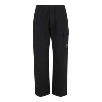 C.P. Company Diagonal Raised Fleece Cargo Sweatpants - - Trousers - Herren - Schwarzk - XL