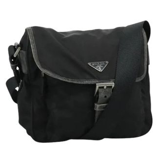 Prada Sac bandouli&egrave;re Vintage en nylon Pre-owned - Femme - Pre-owned - Noir - Taille: ONE Size