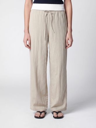 Dunst Pantalon ample en m&eacute;lange de lin avec cordon de serrage
