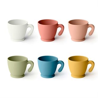 Guzzini Set mit 6 Kaffeetassen Pop Chef Line mehrfarbig