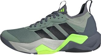 adidas Mens Rapidmove ADV 2 HIIT-Trainingsschuhe Silver Green/Core Black/Lucid Lemon 42