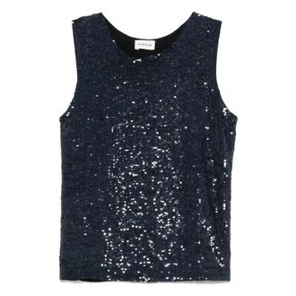 P.A.R.O.S.H. Blaue Tops f&uuml;r einen stilvollen Look - - Tops - Damen - Blau - S