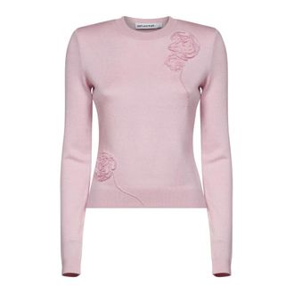 Self Portrait Blumenstrickpullover - - Knitwear - Damen - Rosa - S